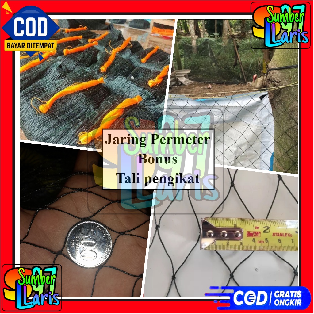 Jual Jaring Tanaman Rambat/Buah/Sayuran Sudah Termasuk Tali Frame ...