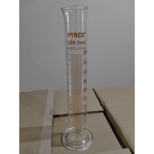 Jual Gelas ukur/measuring sylinder 500ml pyrex | Shopee Indonesia