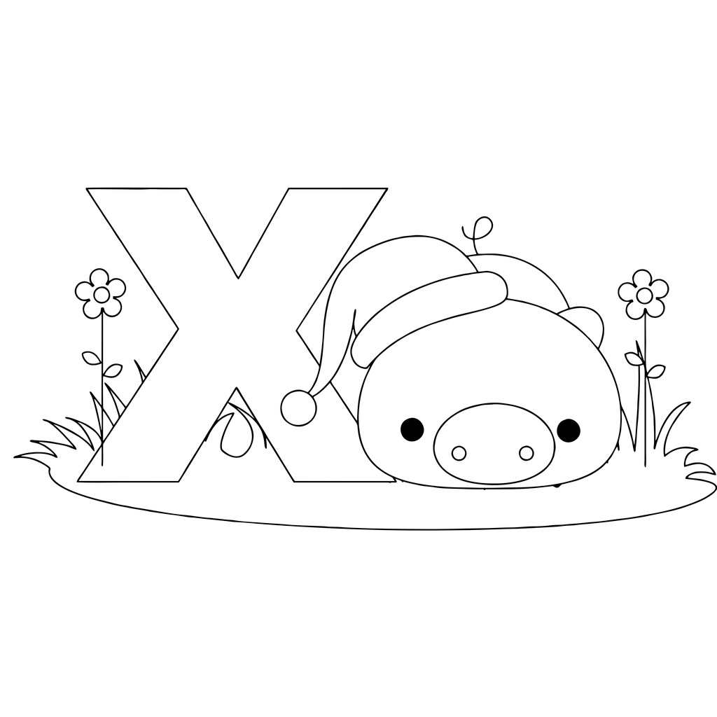 Jual Gambar Sketsa Mewarnai ~ ABJAD - ALPHABET/ Seketsa Lukis / Drawing ...