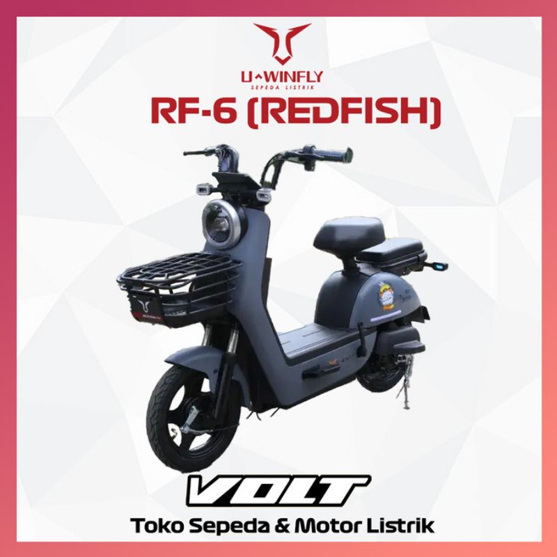 Jual Sepeda Listrik Uwinfly RF6/ REDFISH 6 (Baterai 12 Ah) | Shopee ...