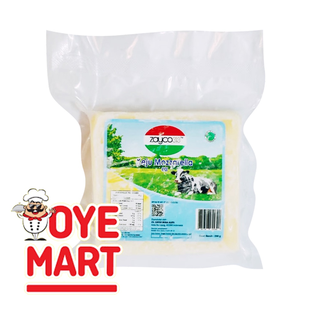 Jual KEJU MOZZARELA OLDENBURGER ZAYCO 200GR KEJU MOZZA ZAYCO | Shopee ...