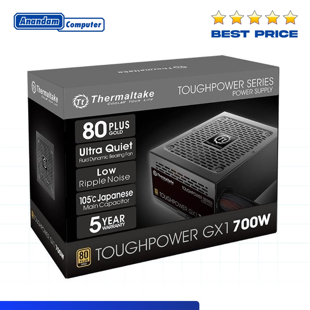 Jual PSU Thermaltake Toughpower GX1 700W 80+ Gold Power Supply - Non ...