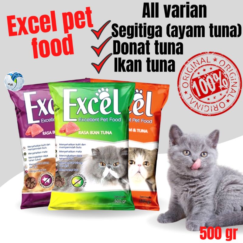 Jual Excel Makanan Kucing Kitten Excellent Pet Food freshpack 500gram ...