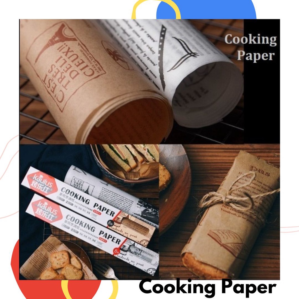 Jual COOKING PAPER BAKING PAPER KORAN BAKING PAPER MOTIF KERTAS ROTI ...