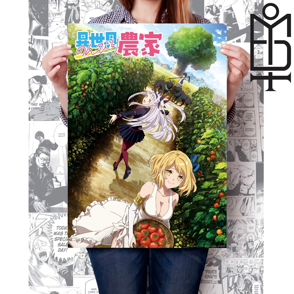 Jual OMEDETOU Poster Anime Isekai Nonbiri Nouka | Shopee Indonesia