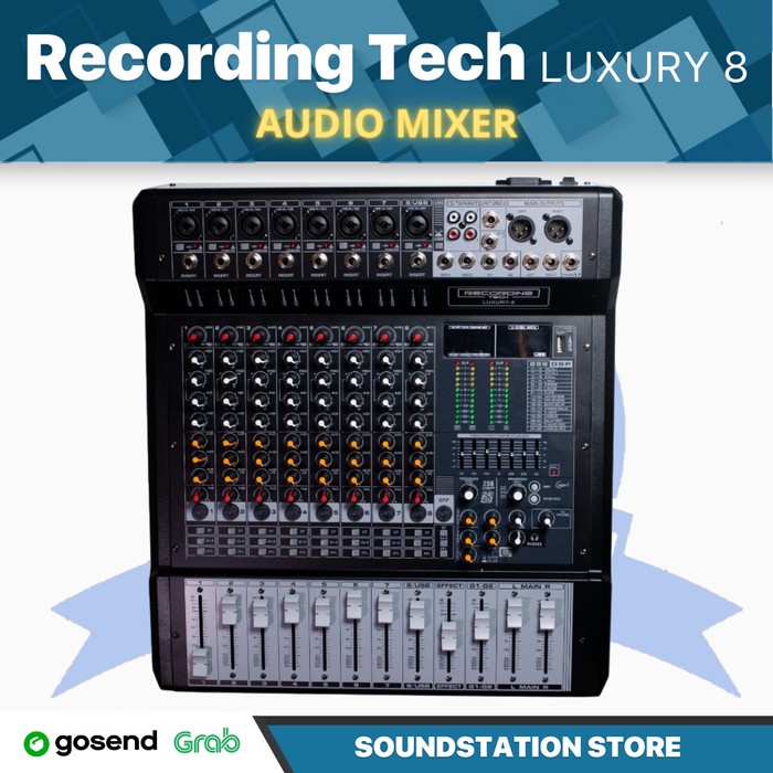 Jual RECORDING TECH LUXURY 8 MIXING CONSOLE | Audio MIxer 8 Channel ...