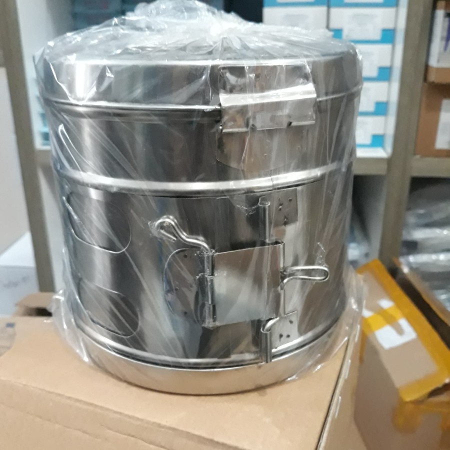 Jual Tromol 18cm Tromol Kassa 18 cm Dressing Drum Stainless Steel ...