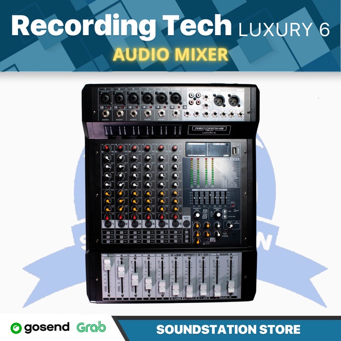 Jual RECORDING TECH LUXURY 6 MIXING CONSOLE | Audio MIxer 6 Channel ...