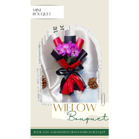 Jual Mini Bouquet/bouquet bunga/bouquet simple/buket bunga | Shopee ...