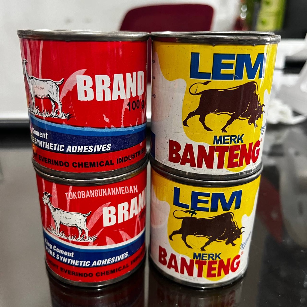 Jual Lem Kuning Banteng Kaleng Kecil 70 gr Serbaguna | Shopee Indonesia