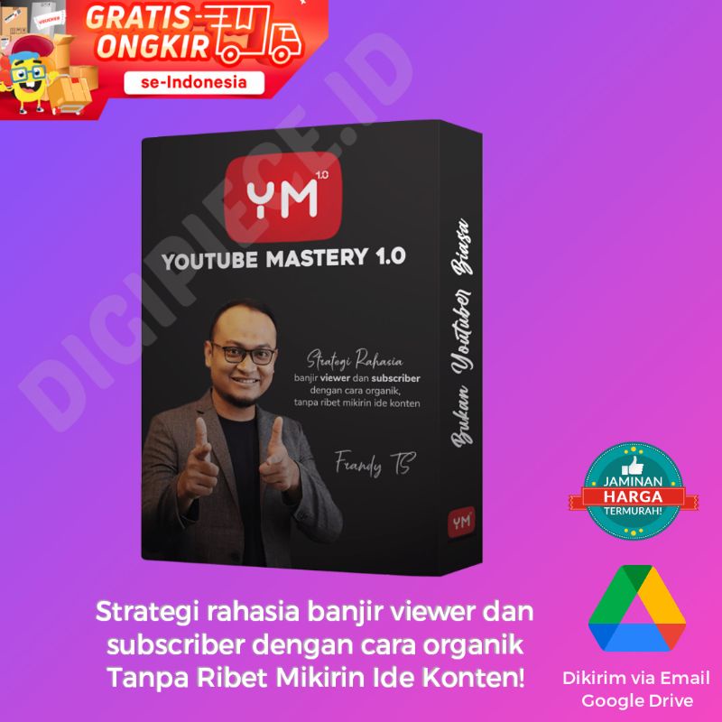Jual Youtube Mastery 1.0 - Strategi rahasia banjir viewer dan subscriber dengan cara organik ...