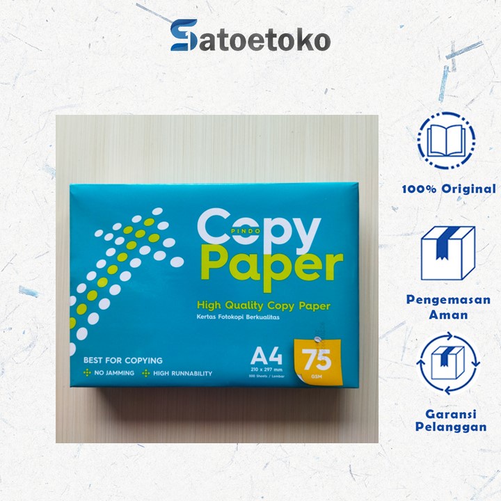 Jual Kertas Hvs F4 A4 75gr 75 Gram Copy Paper Copypaper 1 Rim