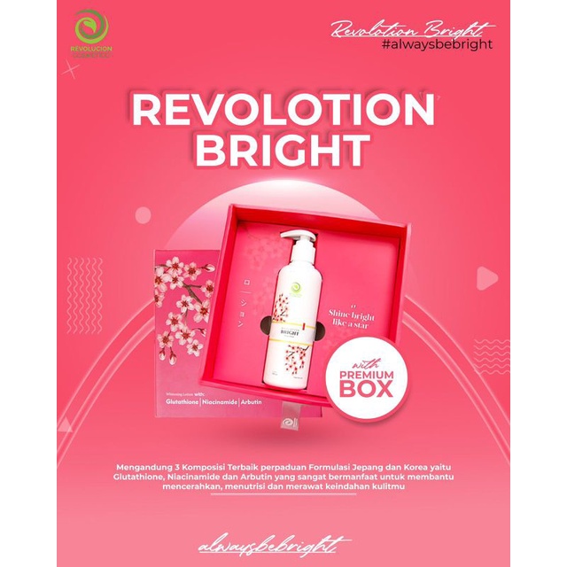 Jual REVOLUTION BRIGHT BODY LOTION WHITENING 100% ORIGINAL & MANTAP ...