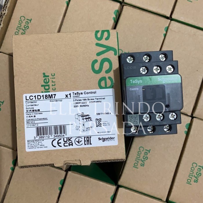 Jual Komponen Schneider Contactor Lc1D18M7 32A 220V Telemecanique ...