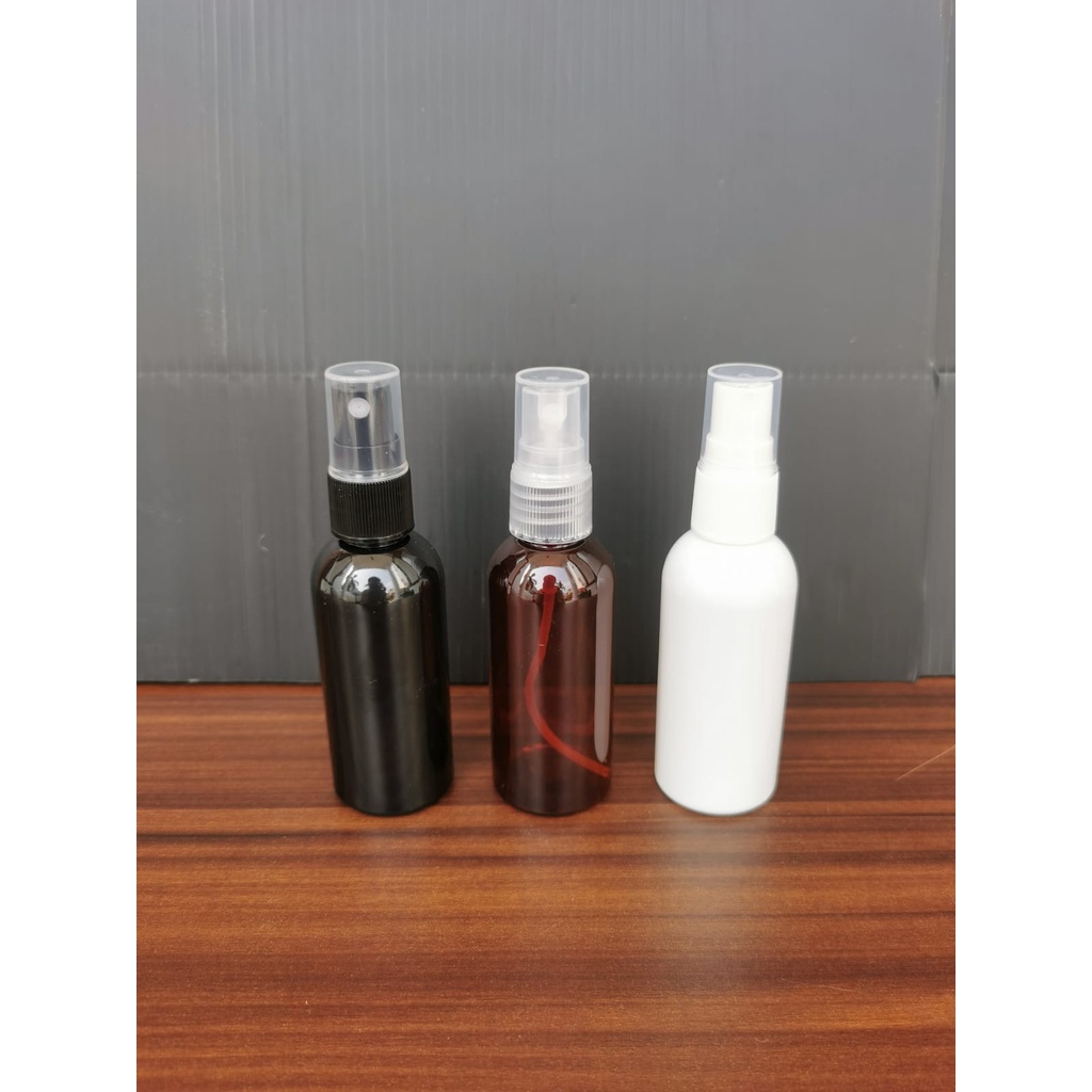 Jual Botol SPRAY PET 60 ml BODY PUTIH SUSU COKLAT COKELAT AMBER HITAM ...