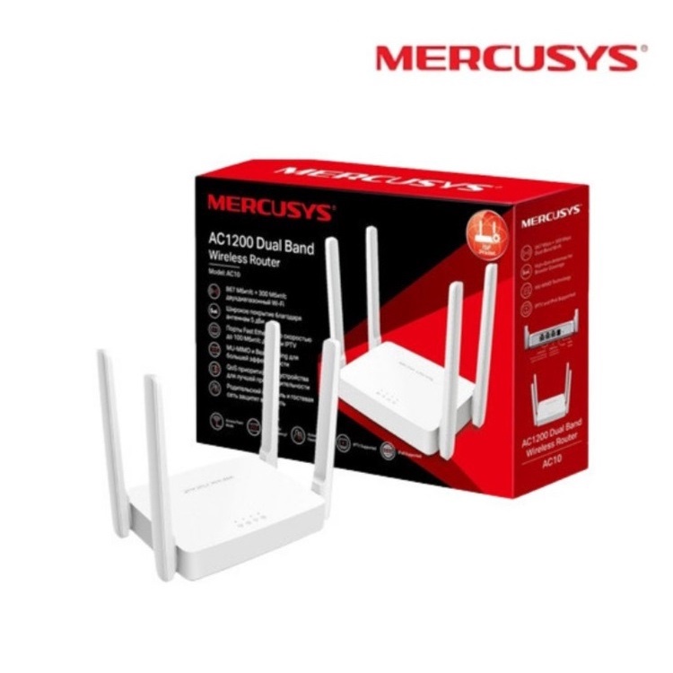 Jual Mercusys AC10 AC1200 300Mbps Router Wireless Dual Band S4 | Shopee ...