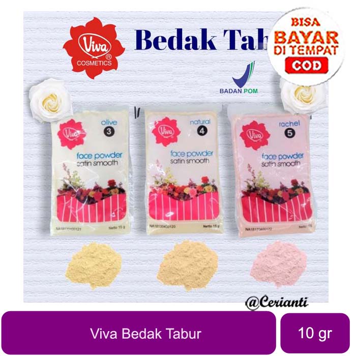 Jual [10GR] Viva 10g Face Powder Satin Smooth Zak Sachet refill bedak ...