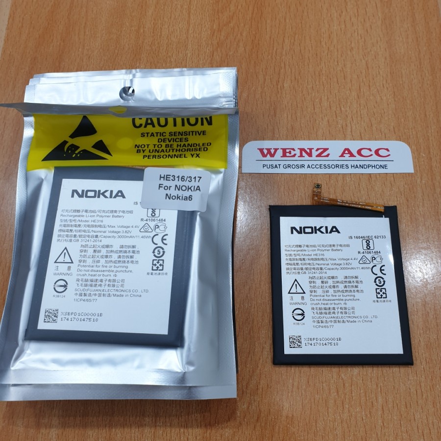 Jual Baterai Battery Batre Nokia 6 HE316 HE 316 HE 317 Original ...