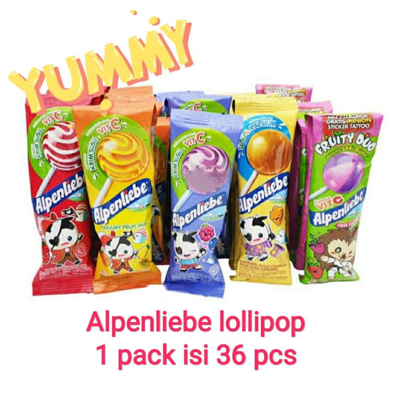 Jual alpenliebe lollipop strawberry | permen gagang lolipop | Shopee ...