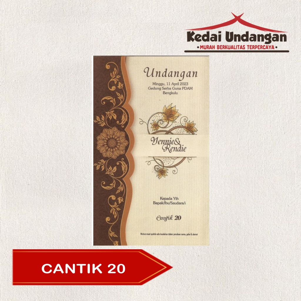 Jual Blangko Undangan Cantik 20 Harga Murah | Shopee Indonesia