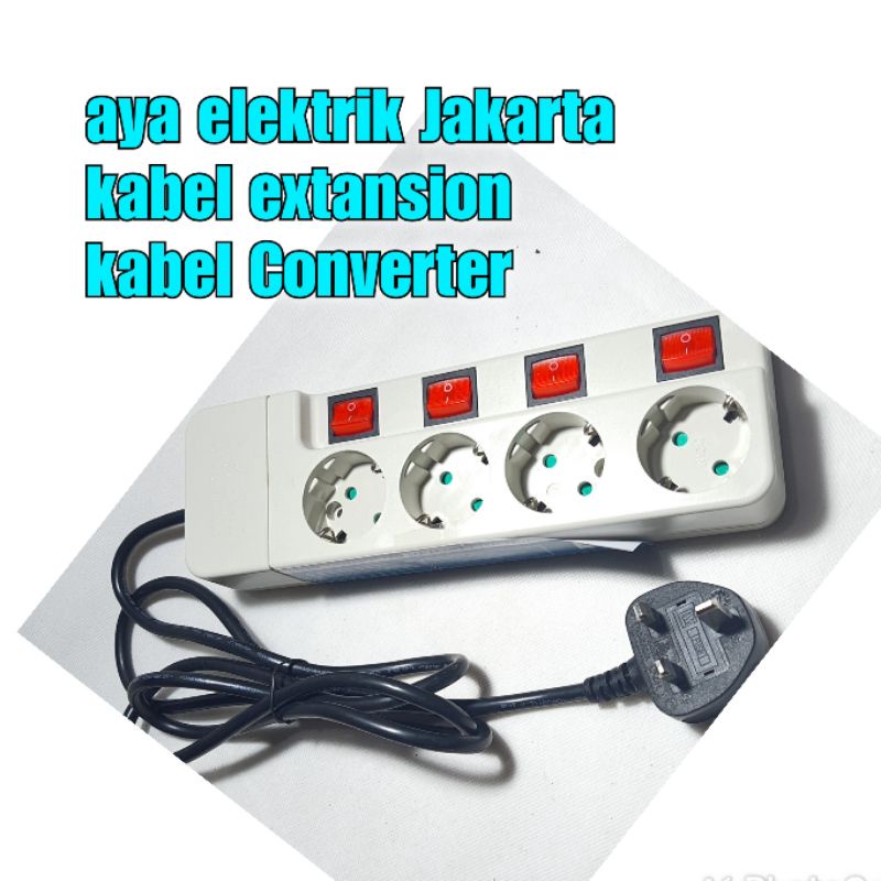 Jual AEBDG STOPKONTAK Kaki 3 ADAPTER KONVERTER TRAVEL Arab Saudi UMROH ...