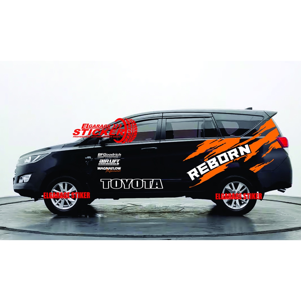 Jual Stiker mobil innova cutting stiker body mobil innova reborn stiker ...