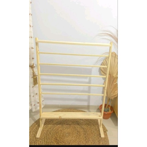 Jual Rak jilbab / Rak multifungsi dari kayu jati belanda | Shopee Indonesia