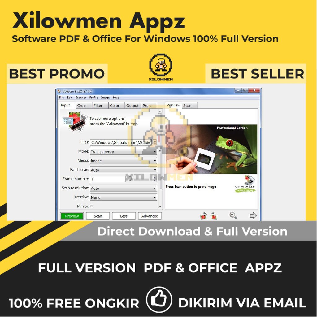 Jual [Full Version] VueScan Pro PDF Lifetime Win OS - Software Scanner ...