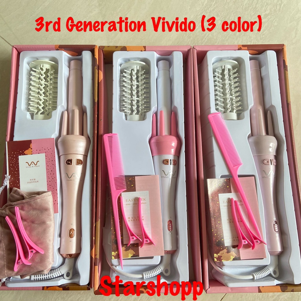 Jual VIVID VOGUE Original automatic hair curlerVIVIDO/catokan rambut keriting/catokan curly ...