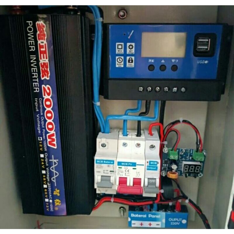 Jual Box panel PLTS off grid 1600w 2000w PSW | Shopee Indonesia