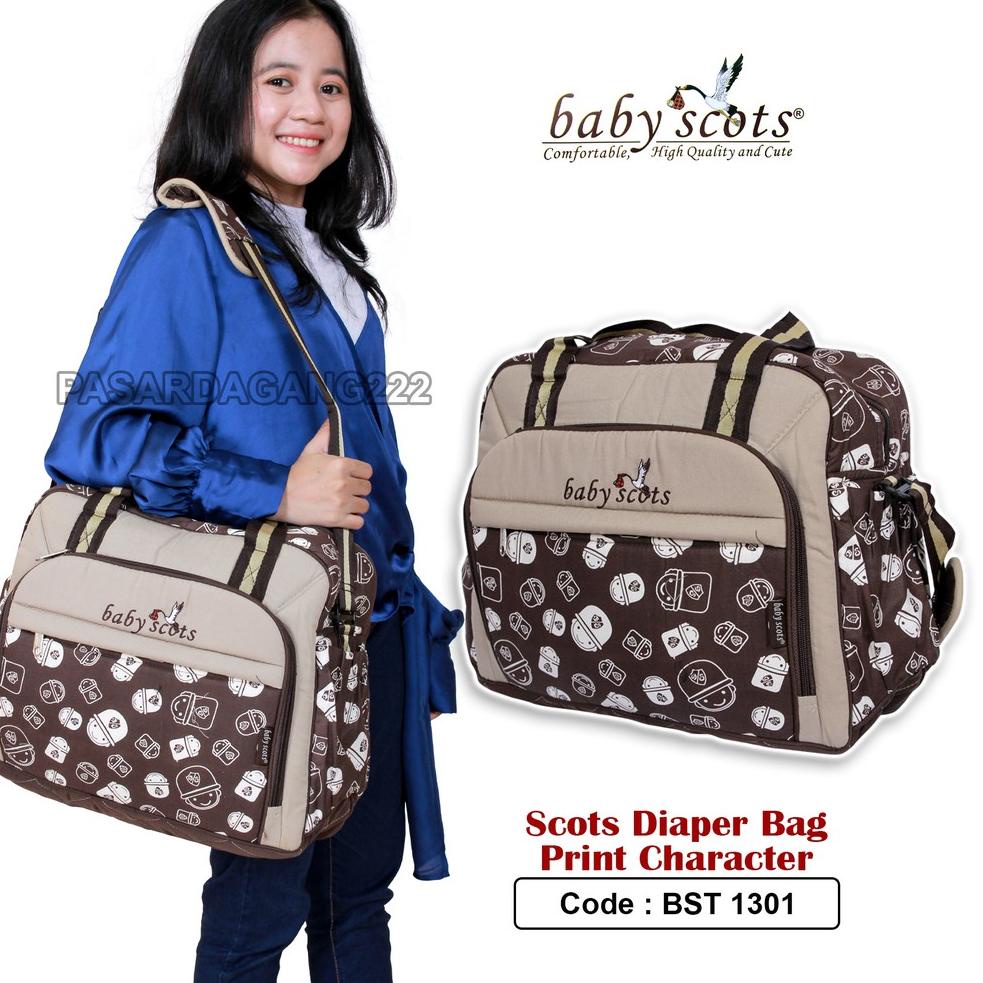 Jual REKOMENDASI BABY SCOTS TAS BESAR PRINT CHARACTER BST1301 | Shopee ...