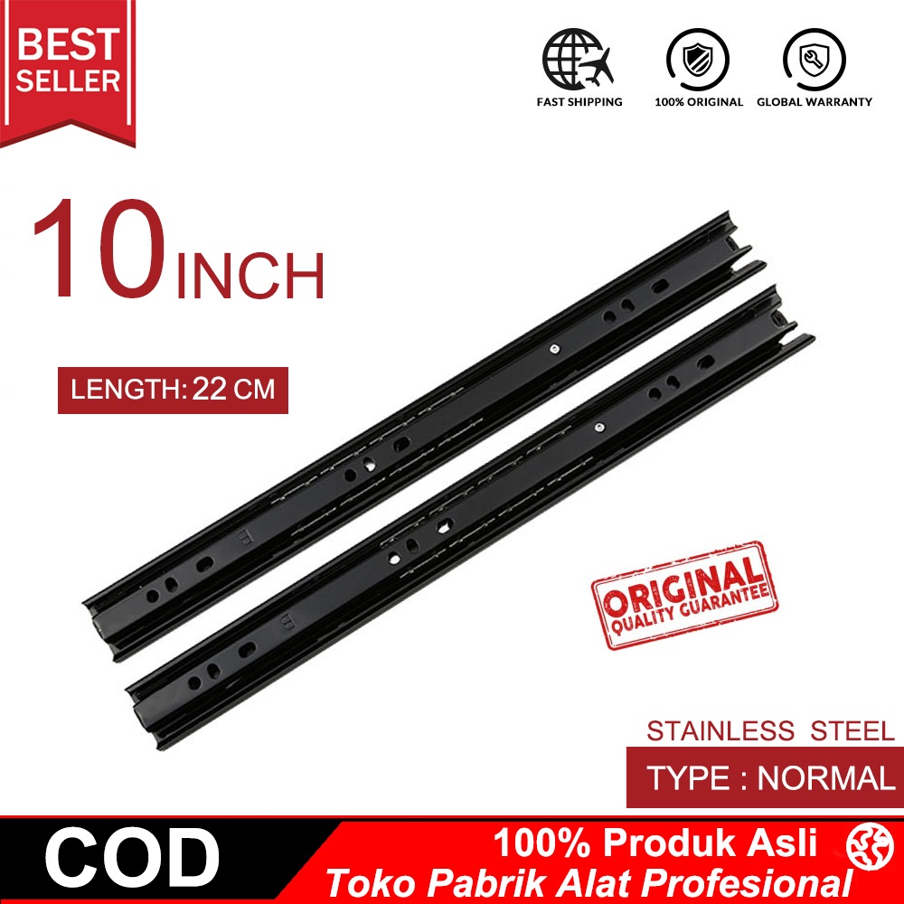 Jual Rel Laci 2x Double Tarik Full Extension Lenaga RD 35mm 22 27 32 37 ...