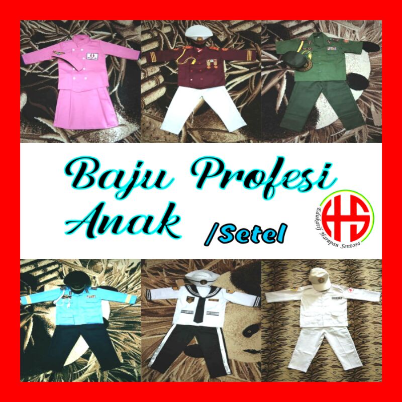 Jual Baju / Kostum / Seragam Profesi Pekerjaan Anak TK PAUD RA KB ...