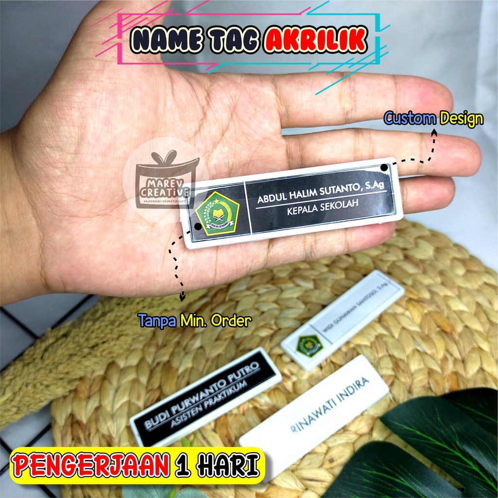 Jual NAME TAG - NAME TAG PENITI MAGNET, NAME TAG CUSTOM, NAMA DADA ...