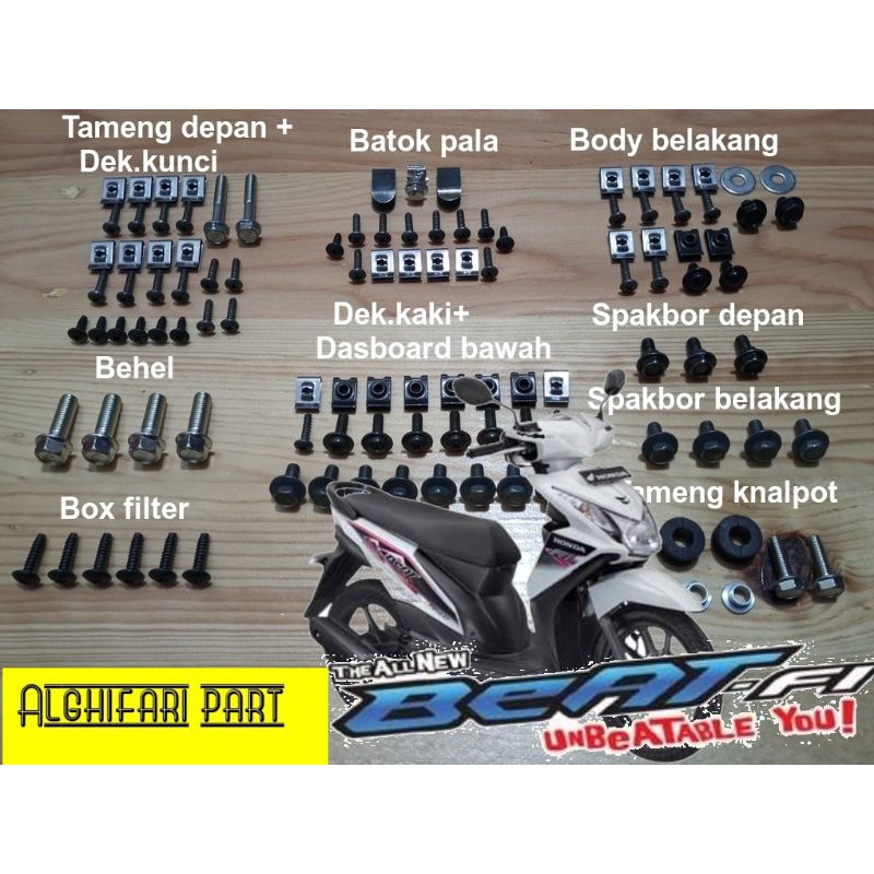 Jual Baut bodi fullset Beat Fi 2013-2016/baut bodi full set beat fi ...