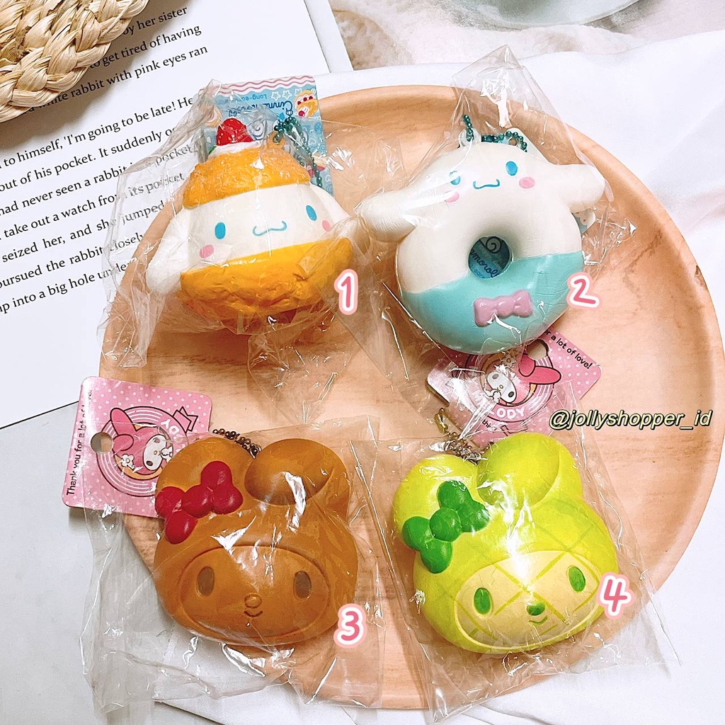 Jual [READY STOCK] Cinnamoroll Creampuff & Donut Squishy / Melody Roti ...
