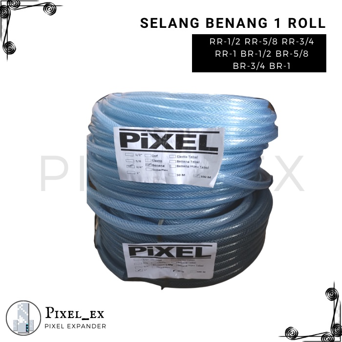 Jual Selang Air Taman Serat Benang 1/2 5/8 3/4 1 1 Roll (Pixel Tool ...
