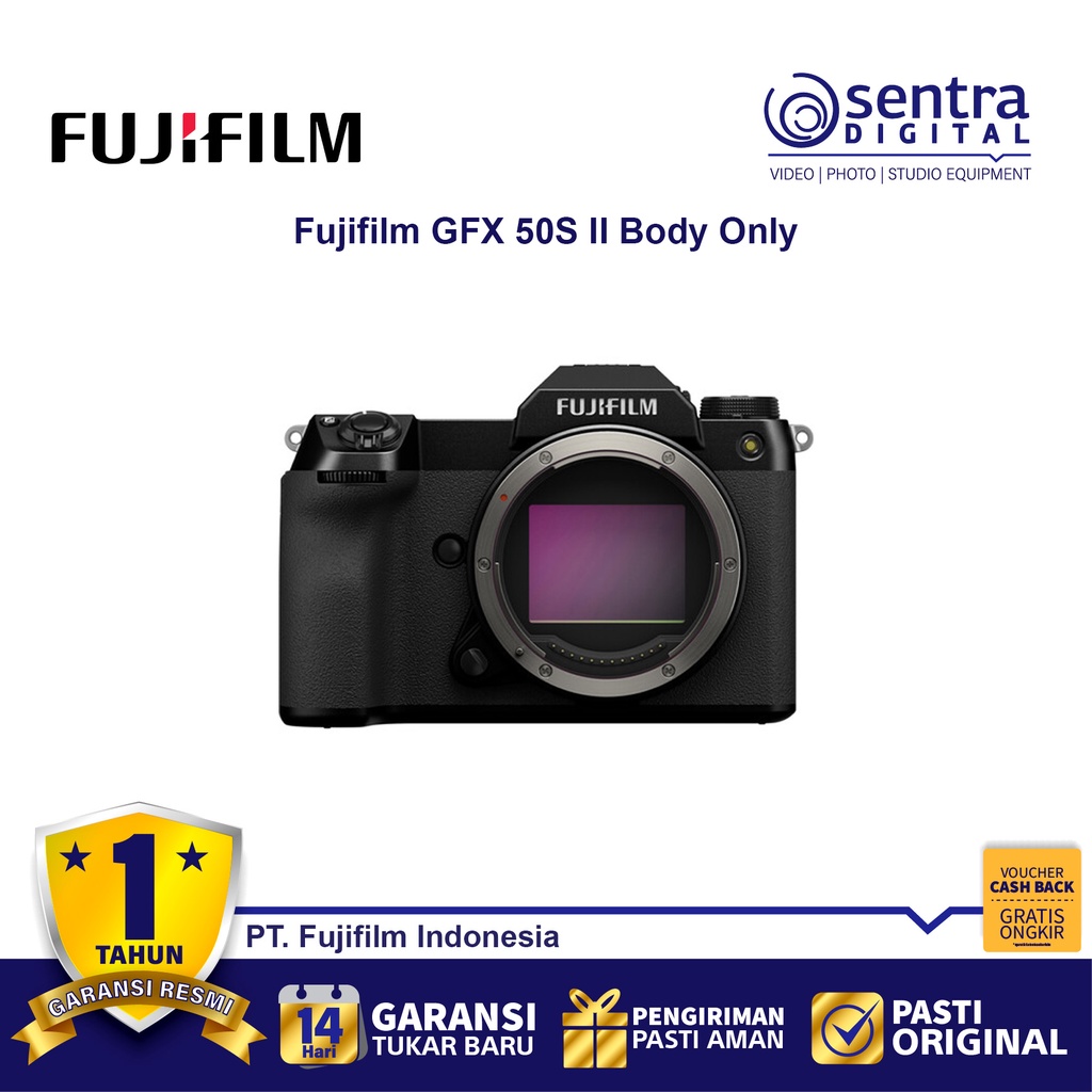 Jual Fujifilm GFX 50S II Medium Format Mirrorless Camera (Body Only) | Shopee Indonesia