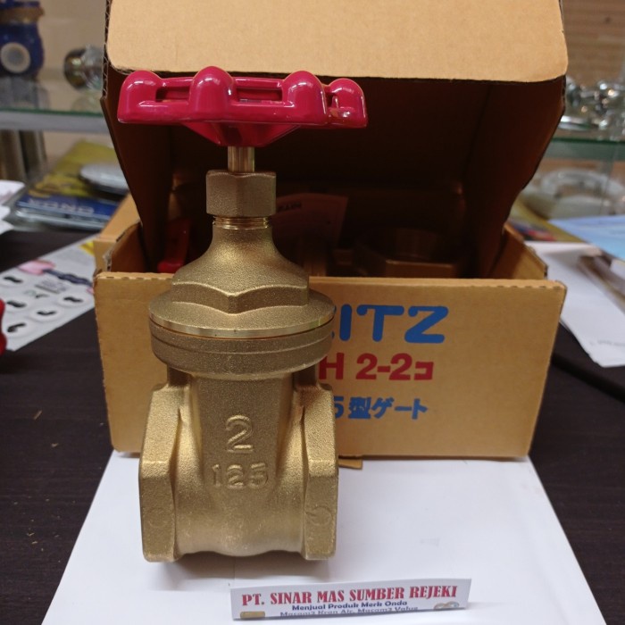 Jual GATE VALVE KUNINGAN ASLI MERK KITZ 2 INCH | Shopee Indonesia
