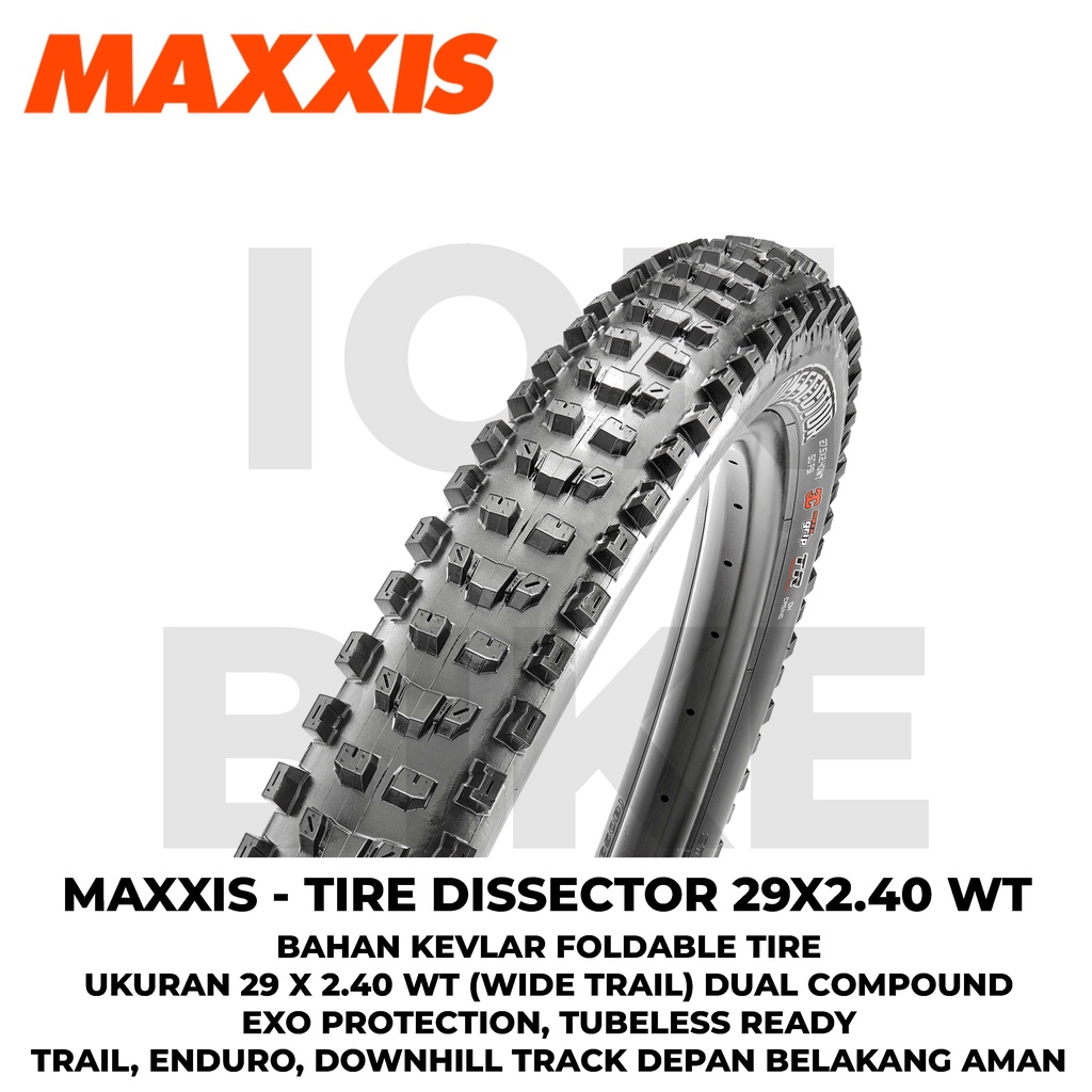 Jual Ban Luar Maxxis Dissector 29 x 2.40 WT TR EXO 29x2.40 Sepeda MTB ...