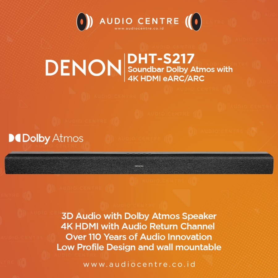 Jual Denon DHT-S217 DHTS 217 DHT S217 Soundbar Dolby Atmos with HDMI eARC | Shopee Indonesia