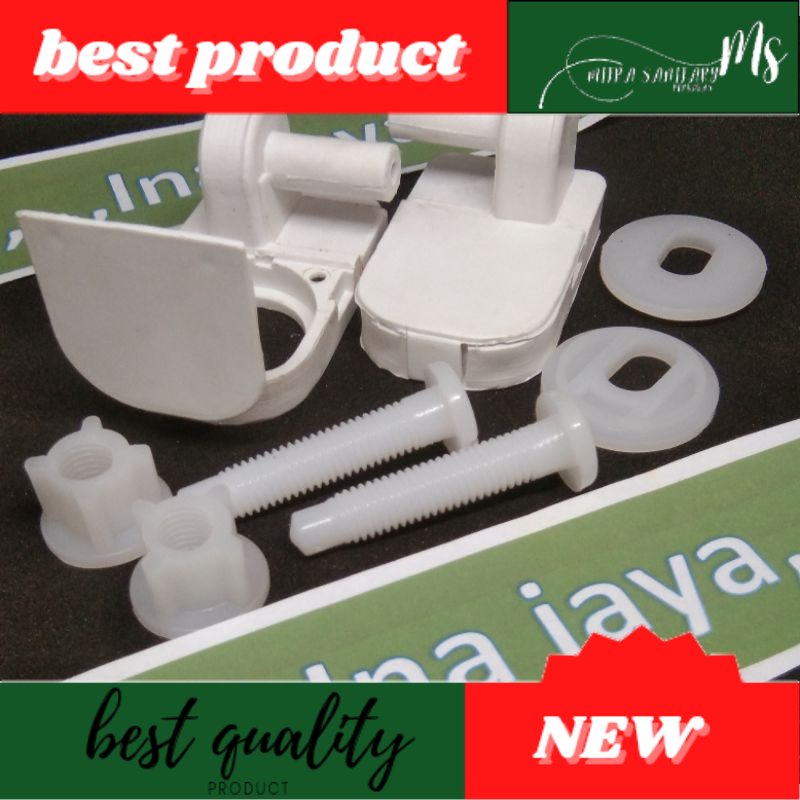 Jual engsel kaki tutup kancing closet duduk kloset closed toilet cover ...