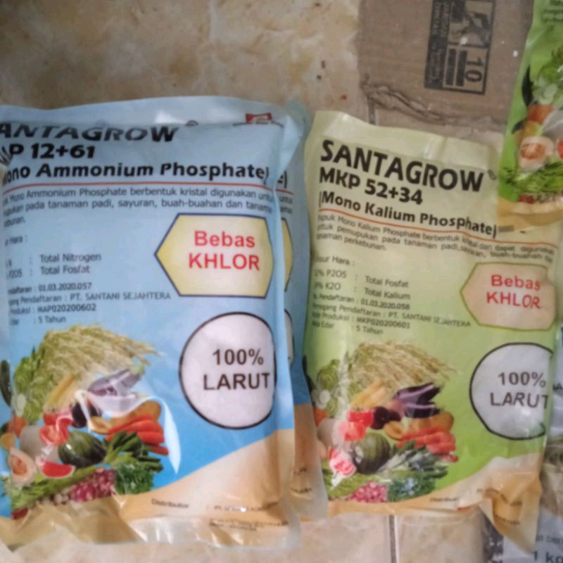 Jual pupuk MAP dan MKP 1 kg produk SANTANI SEJAHTERA | Shopee Indonesia