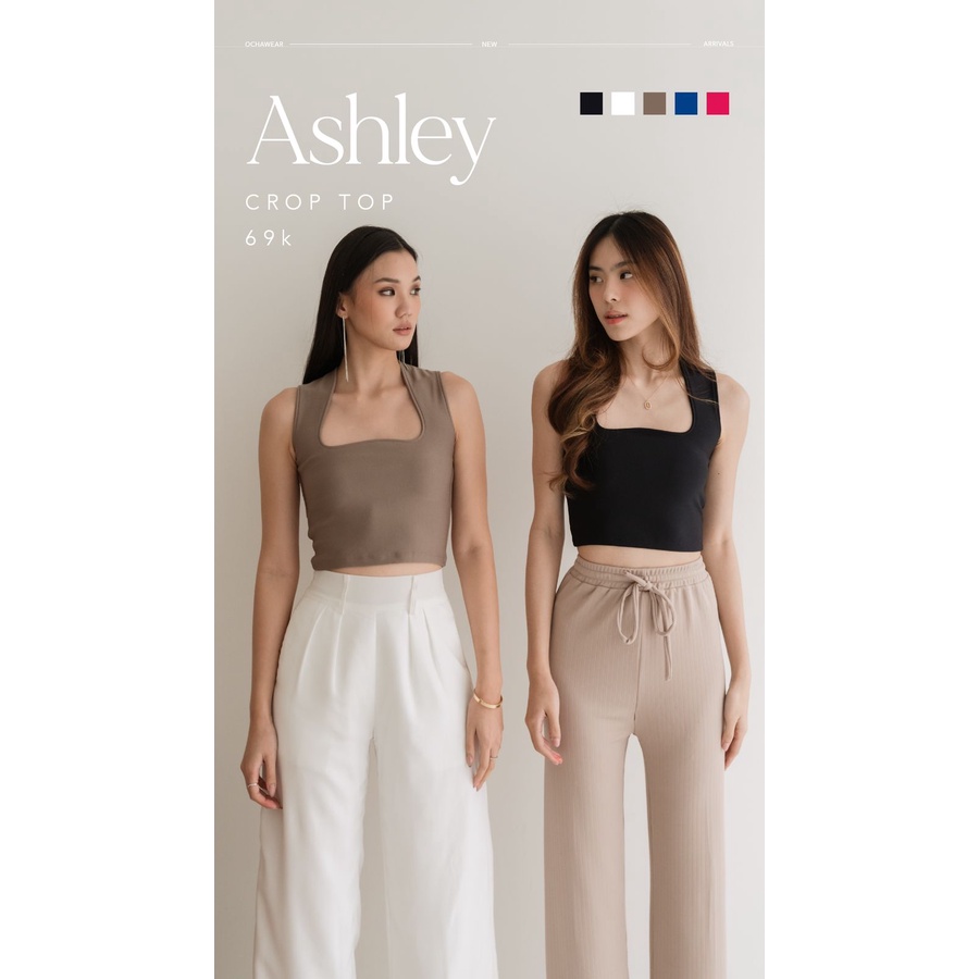 Jual Ashley Crop Tanktop -- Ocha Wear | Atasan Wanita Premium | Knit ...