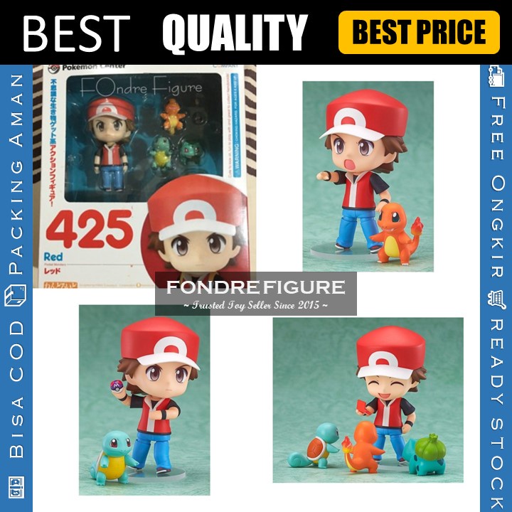 Jual NENDOROID 425 RED POKEMON TRAINER NENDO CHARMANDER SQUIRTLE ...