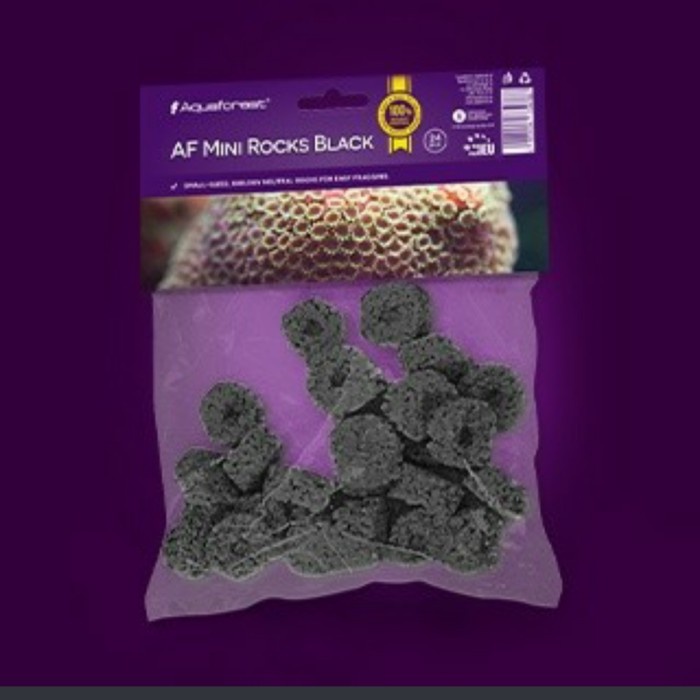 Jual Aquaforest mini rocks 24 pcs af mini rock black | Shopee Indonesia