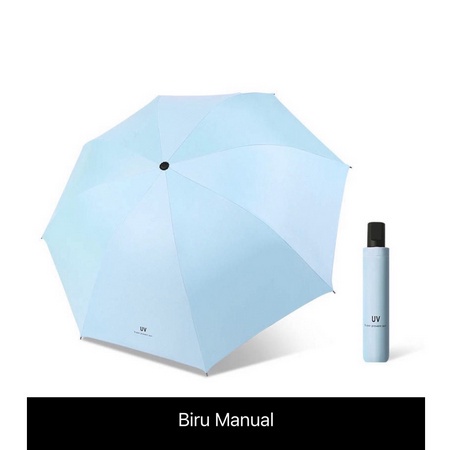 Jual PAYUNG LIPAT POLOS UV LAPIS ANTI UV SUPER PAYUNG UV MURAH KUAT KOKOH ANTI ANGIN | Shopee ...