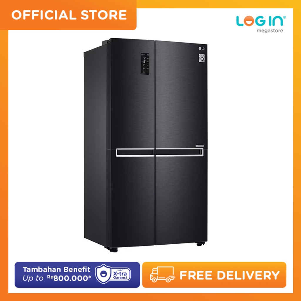 Jual LG Kulkas Side By Side Refrigerator GCB257SQVL | Shopee Indonesia