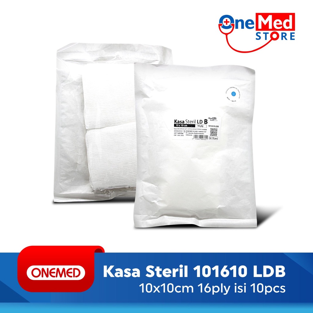 Jual Kasa Steril 101610 LDB OneMed 10 x 10cm 16 ply 10 pcs | Shopee ...