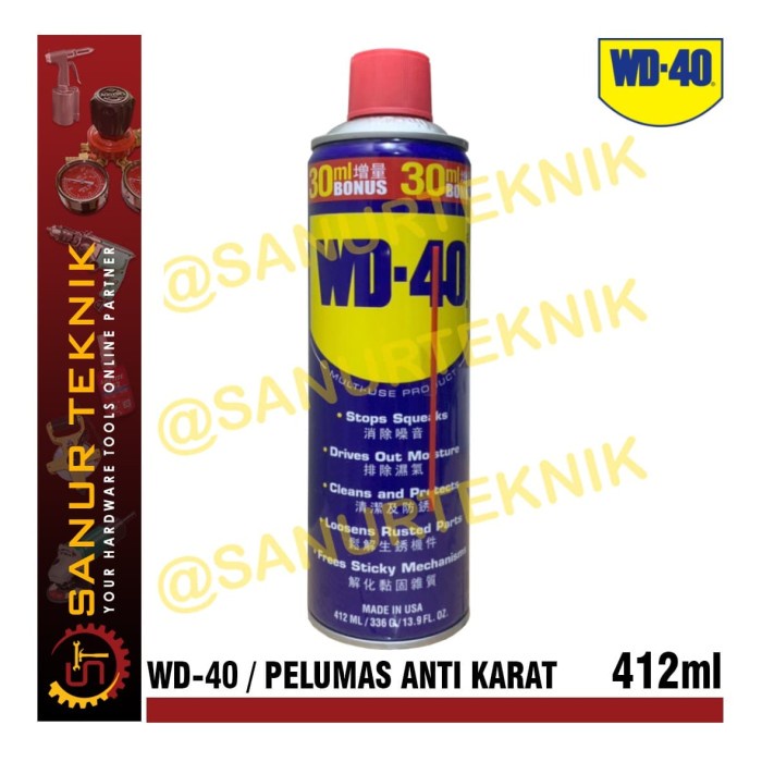 Jual Best Seller Wd40 / Wd 40 Pelumas Anti Karat 412 Ml (412Ml) | Shopee Indonesia